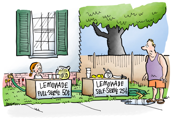lemonade stand | Mark Armstrong Illustration Specializing In Content ...